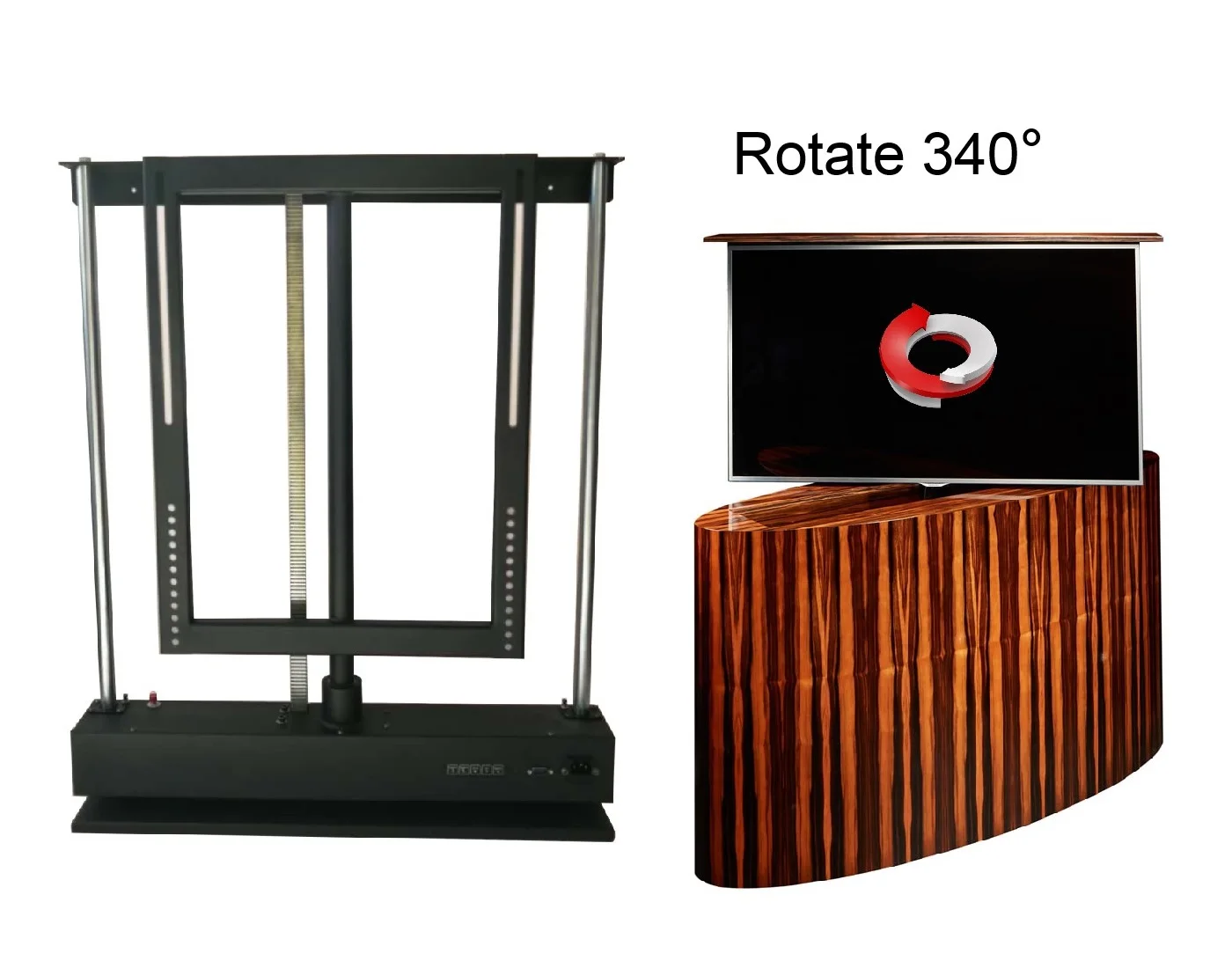Motorized TV Mount - LCD TV Lift Flight Case by Kinbay