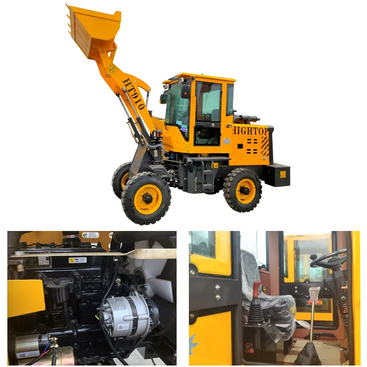 1 Ton Mini Payloader Wheel Loader for Sale - Low Fuel Consumption