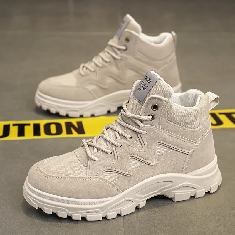 Martin Men's Retro British Style High-Top Chukka Boots