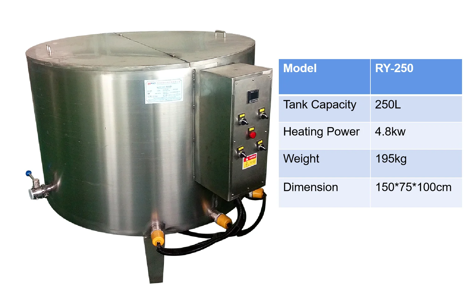 250l/500l Professional Fat Dissolving Tank Chocolate Making Machine ...