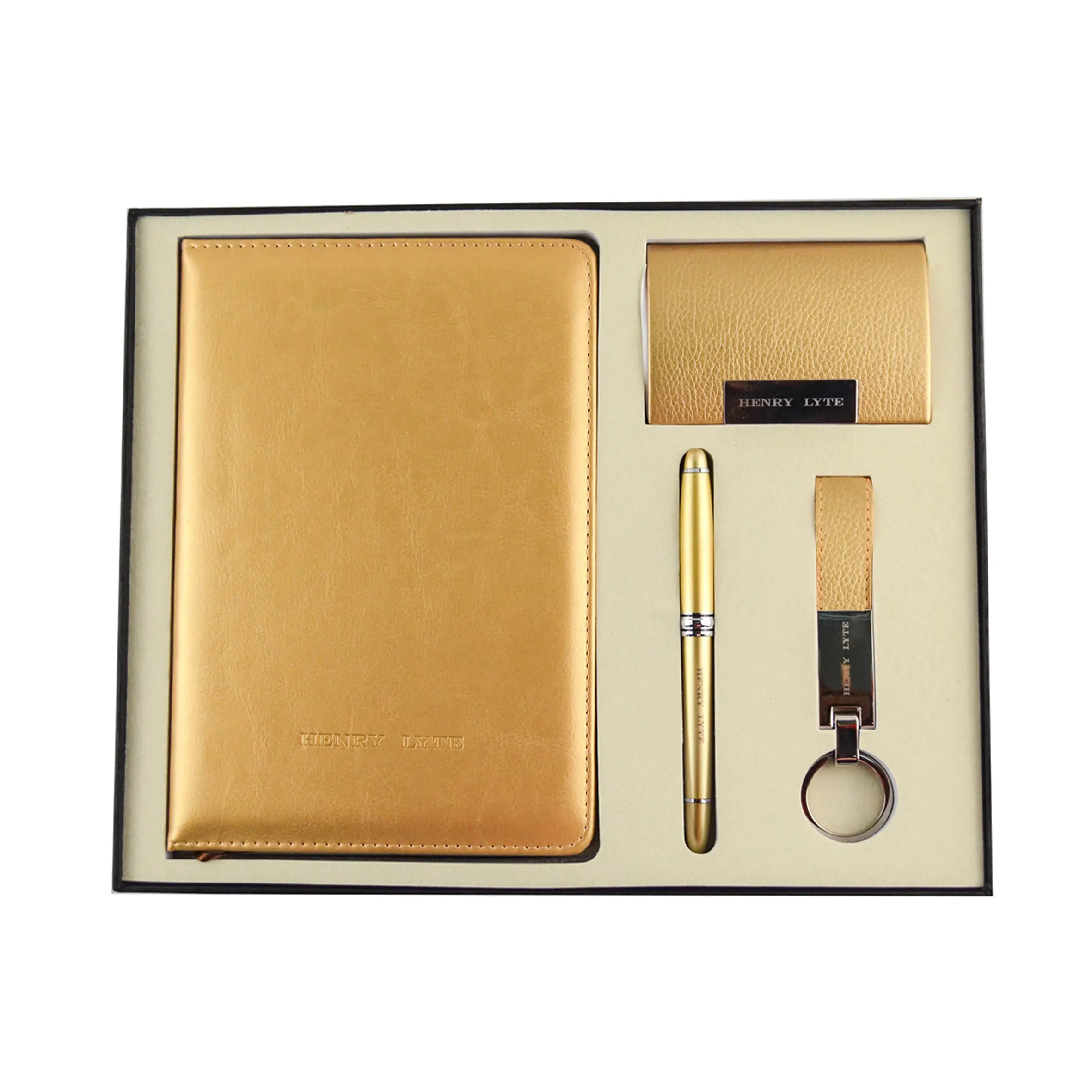 Luxury PU Leather Notebook Journal A5 Notebook Leather Gift Set for ...