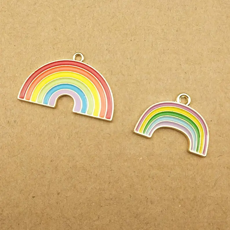 Fashion Diy Gold Plated Enamel Charms For Jewelry Making Bracelets ...