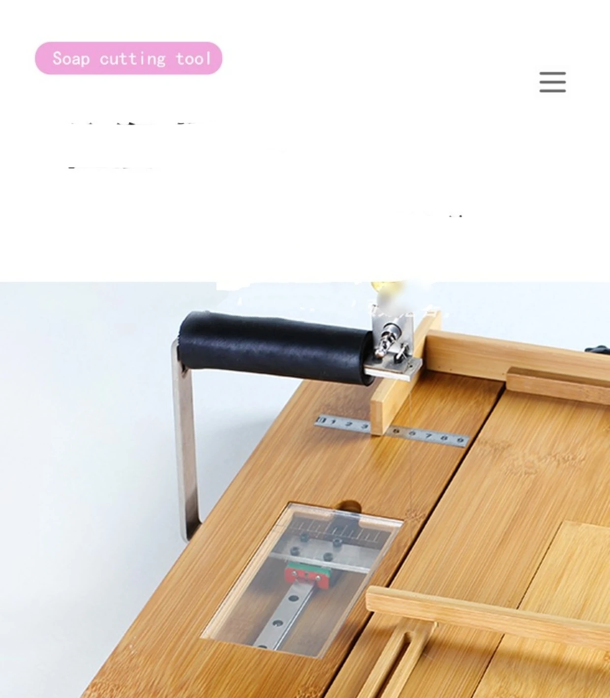 Soap Slab Cutting Table/soap bar Wire Cutter/wooden Soap Cutter ...