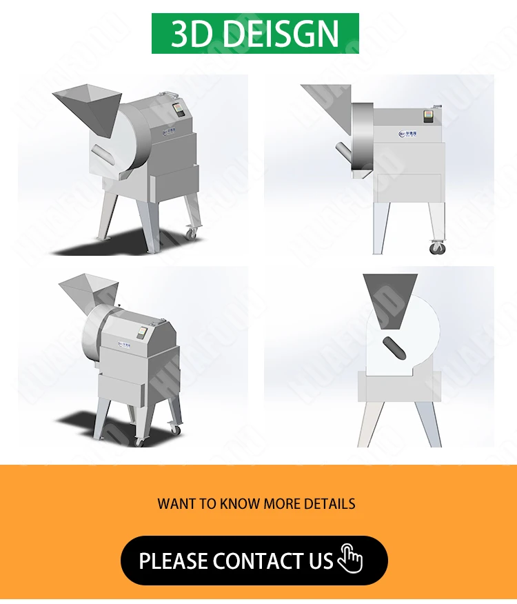 Industrial Crinkle Potato Chips Slicer - Ribbon Fries Machine