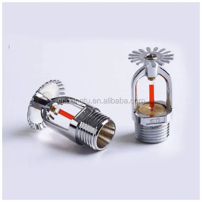 1/2" Standard Response Red Glass Bulb Chrome Finished Pendent Fire ...