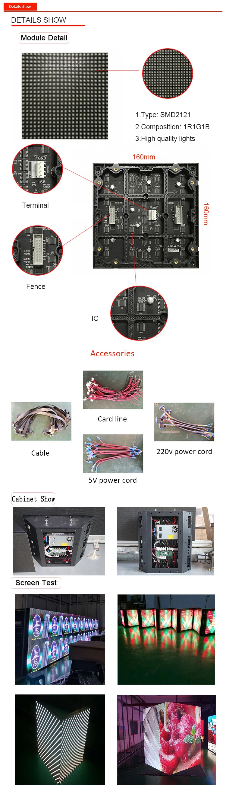 90 Degree Wall Corner P2.5 Full Color Indoor Led Display Screens ...