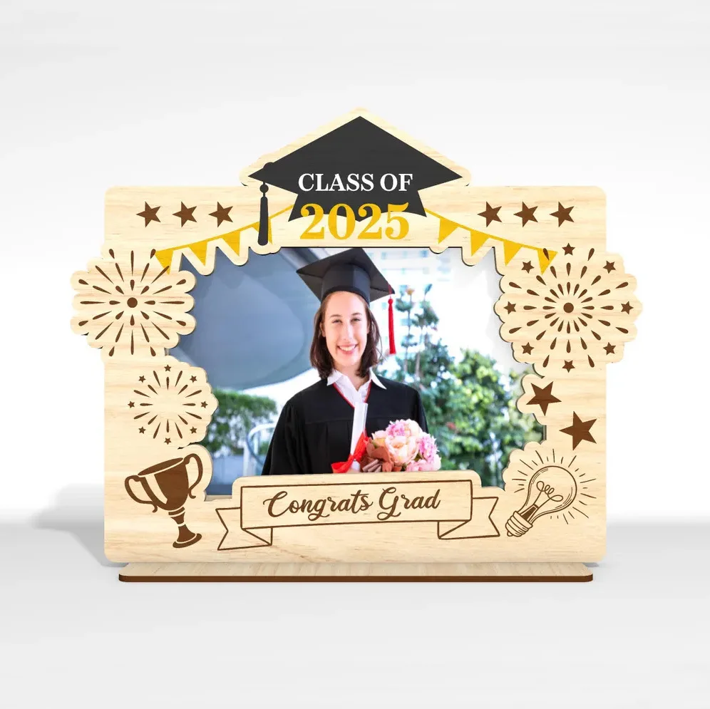 Customized Graduation Photo Frame Eco-Friendly Wooden Crafts for Home ...