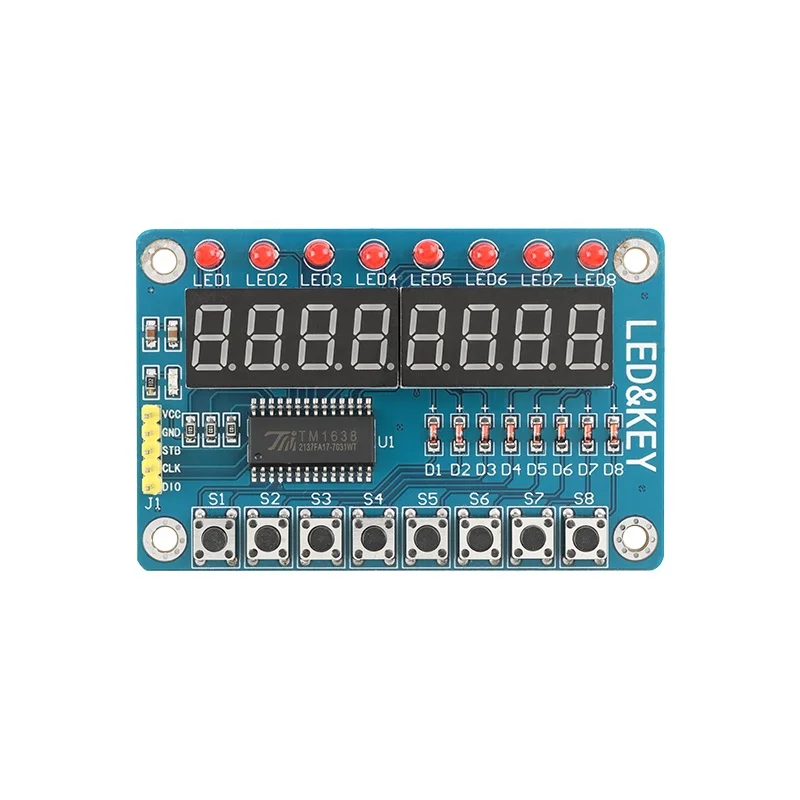 TM1638 Button Key Display Module For Arduino 0.36 inch 8 Bit Common ...