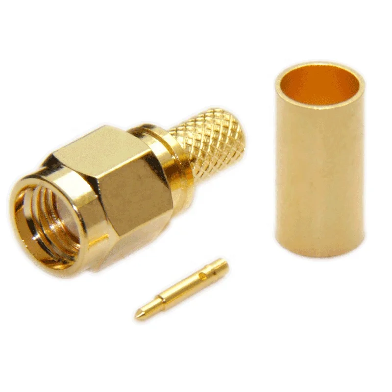 Rg58 Koaksial Kabel Sma Sma-j Male Connector Rp-sma Plug Crimp Connector For Rg58 Cable - Buy ...