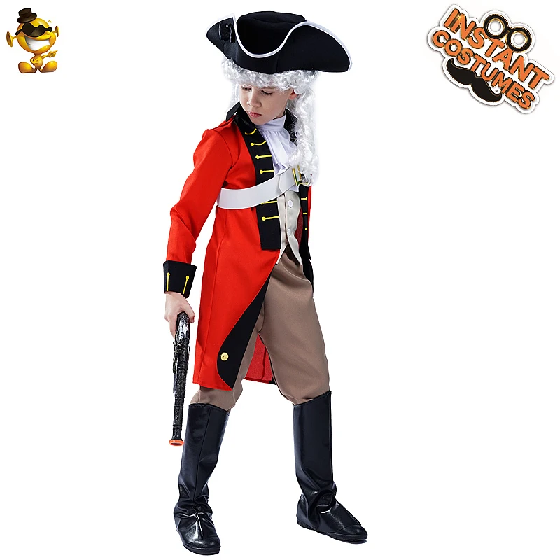 Kid's Classical General Redcoat Outfit for Halloween