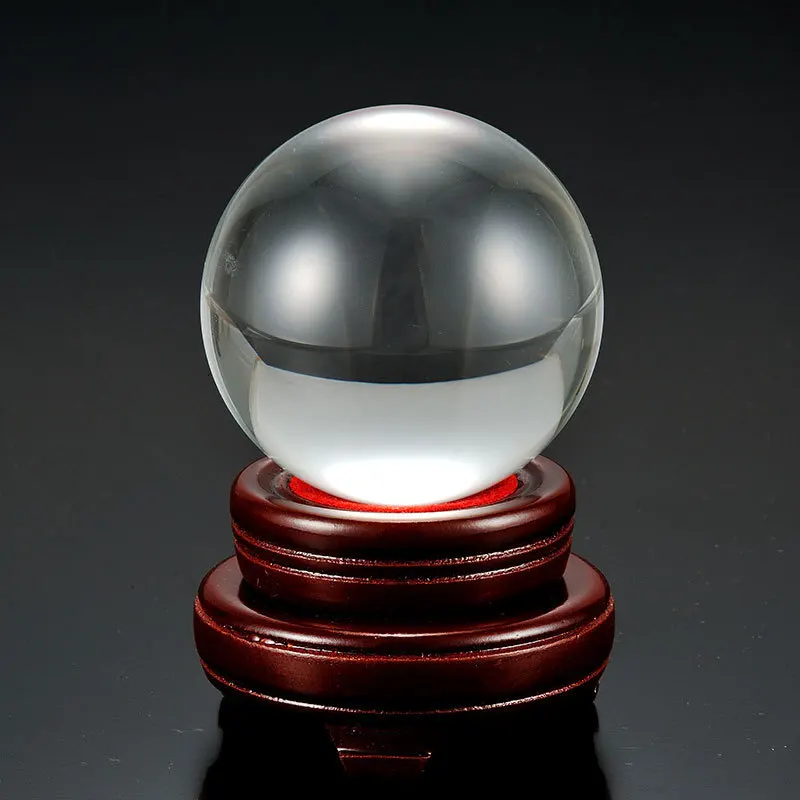 Wholesale Home Adornment 80 Mm Round Clear K9 Crystal Ball - Buy ...