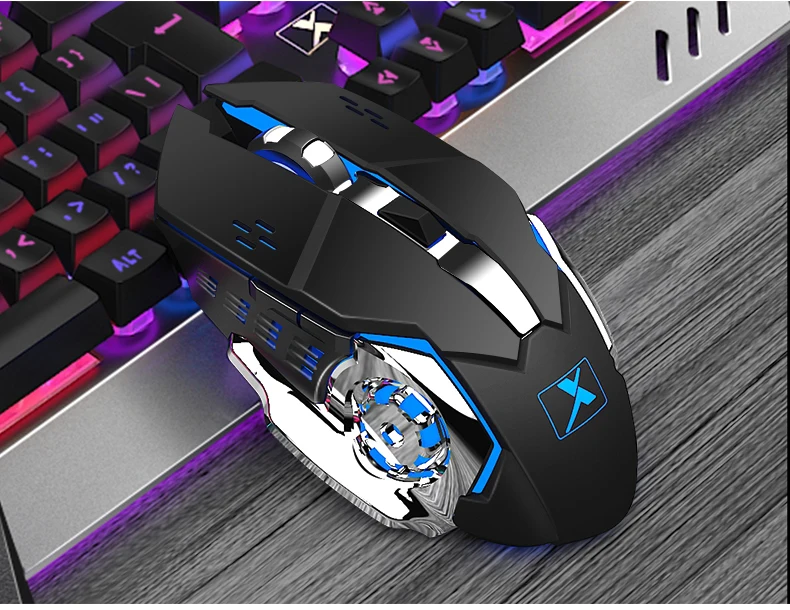 104 Keys RGB Wireless Keyboard - Ergonomic & Rechargeable