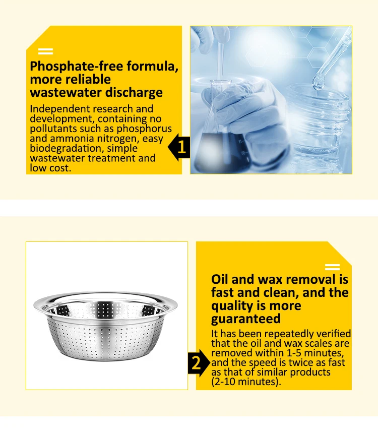 Phosphorus Free Wax Removal Powder Bc-1109 Degreasing And Wax Removal ...