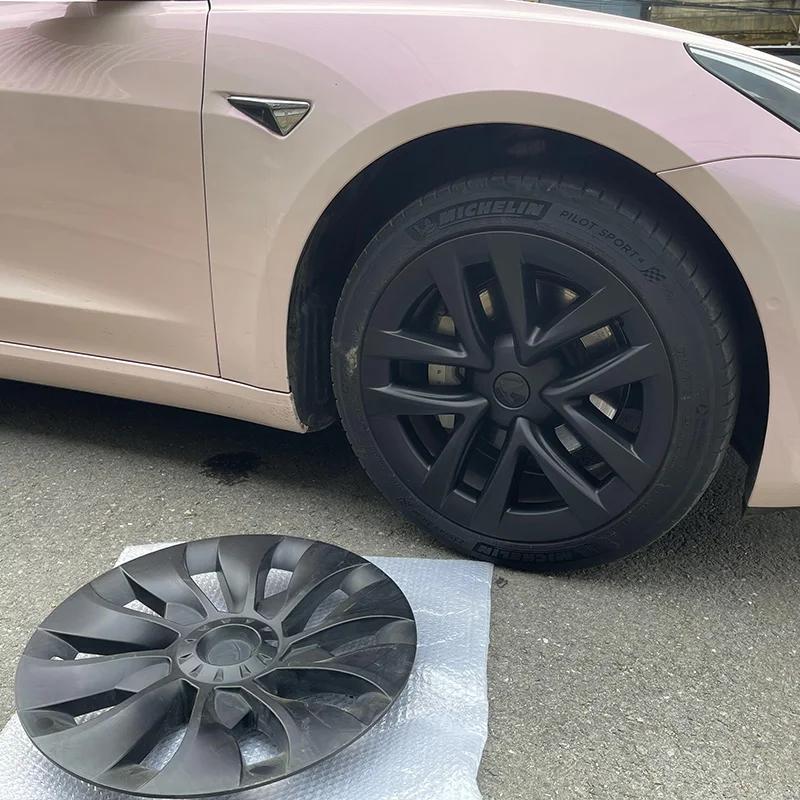 Tesla Model 3 Hubcaps Wheel Covers 18 Inch Snap Clip-on Hubcaps ...