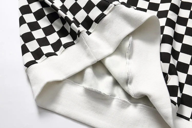 Wholesale Pullover Cotton Checker Hoodie For Men Plaid Hoodies - Buy ...