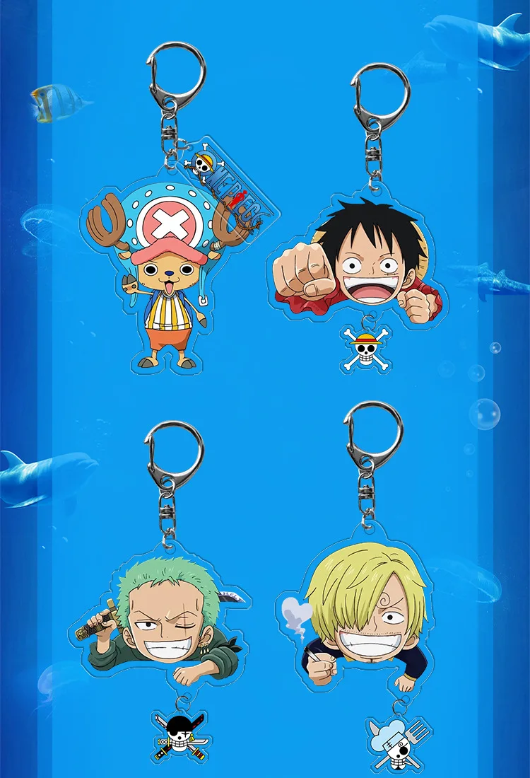 Oem One Piece Luffy Sanji Zoro Nami Toys Keyring One Piece One Piece ...