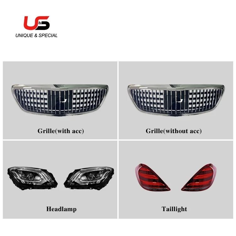 Auto Car Parts Maybach Style for 2006-2013 Mercedes-Benz W221 S Class ...