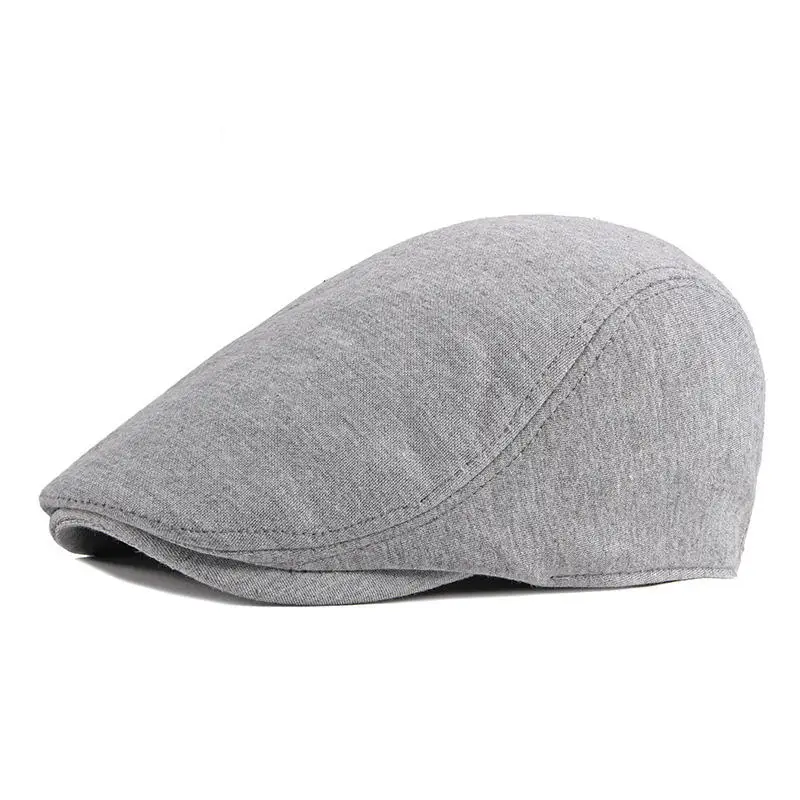 Tripe Hat Adjustable Newsboy Beret Cool Ivy Caps Breathable Cabbie Flat ...