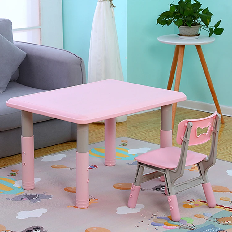 Height Adjustable Children Home Learning Children's Table And Chair ...