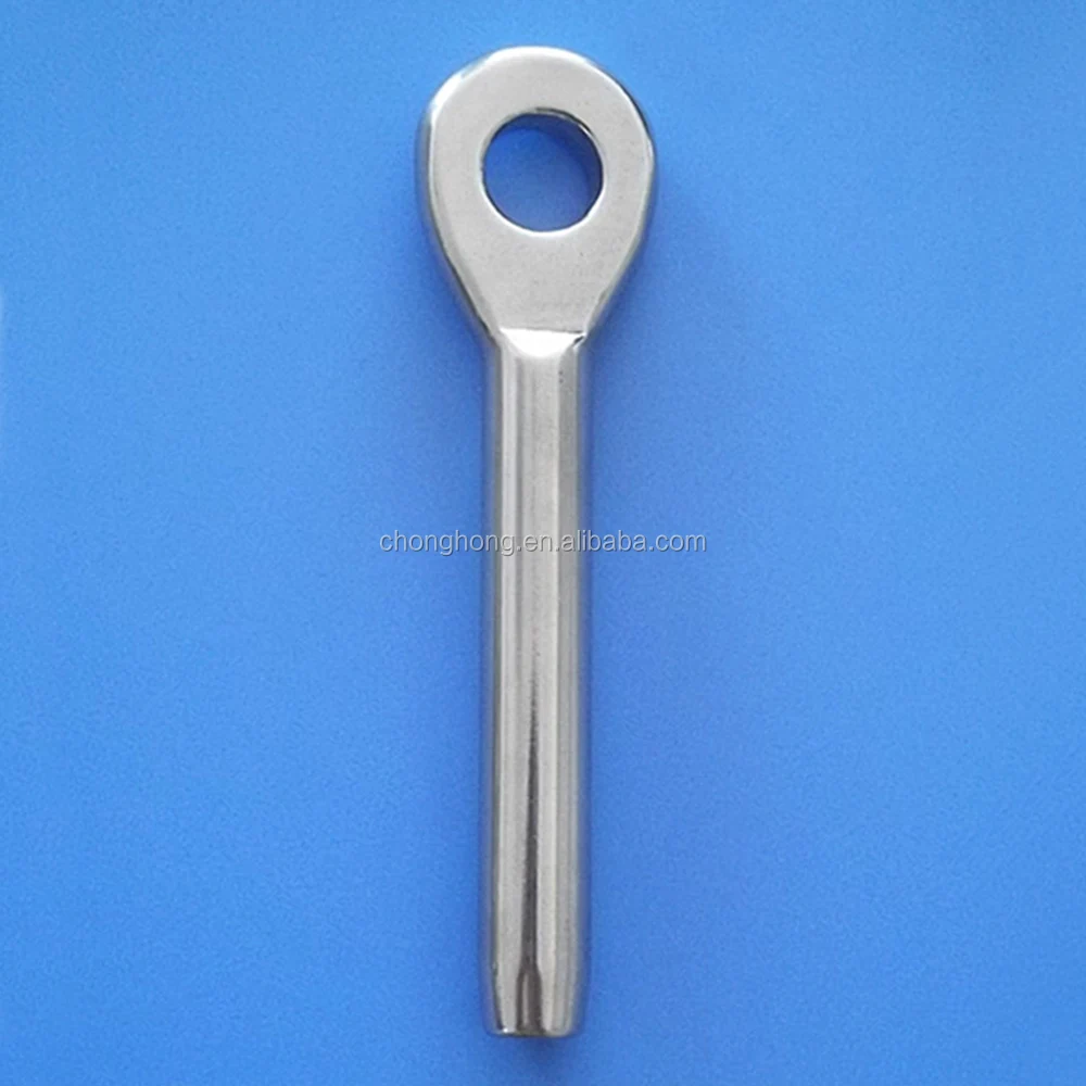 High Polished Swage Eye Terminal End Fitting Stainless Steel T316 Cable ...