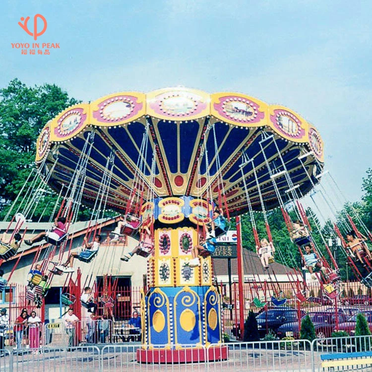 Outdoor Amusement Park 30 Seat Flying Chair Ride Amusement Equipment ...