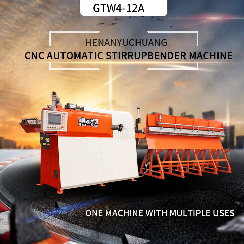 High Efficiency Rebar Cutting And Bending Machine Reinforcing Steel Plc ...