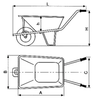 Aluminum Wheelbarrow With Pneumatic Wheel,Japan Wheelbarrows - Buy ...