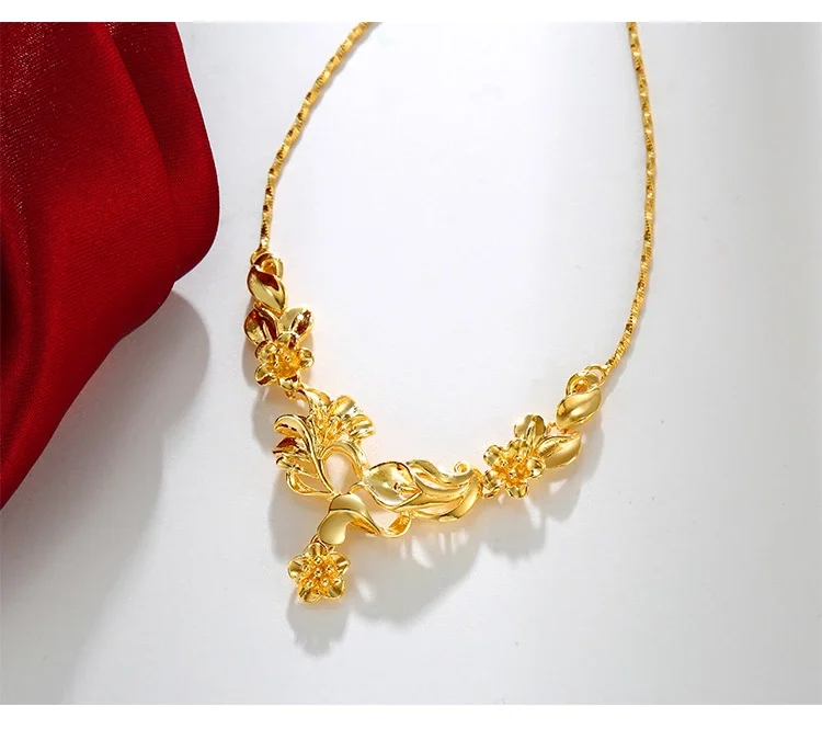 AN8051902 Xuping Jewelry China Gold 24K Elegant Necklace