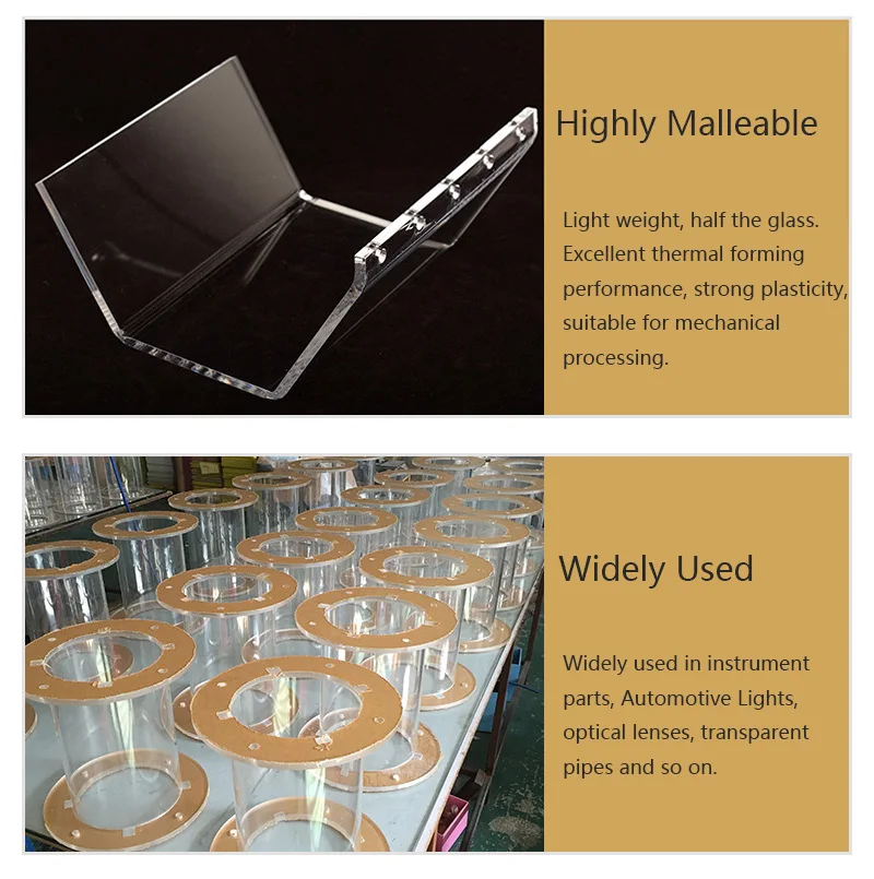 Factory Custom Acrylic Pmma Glass 2mm-30mm Plastic Glass Board Crystal ...