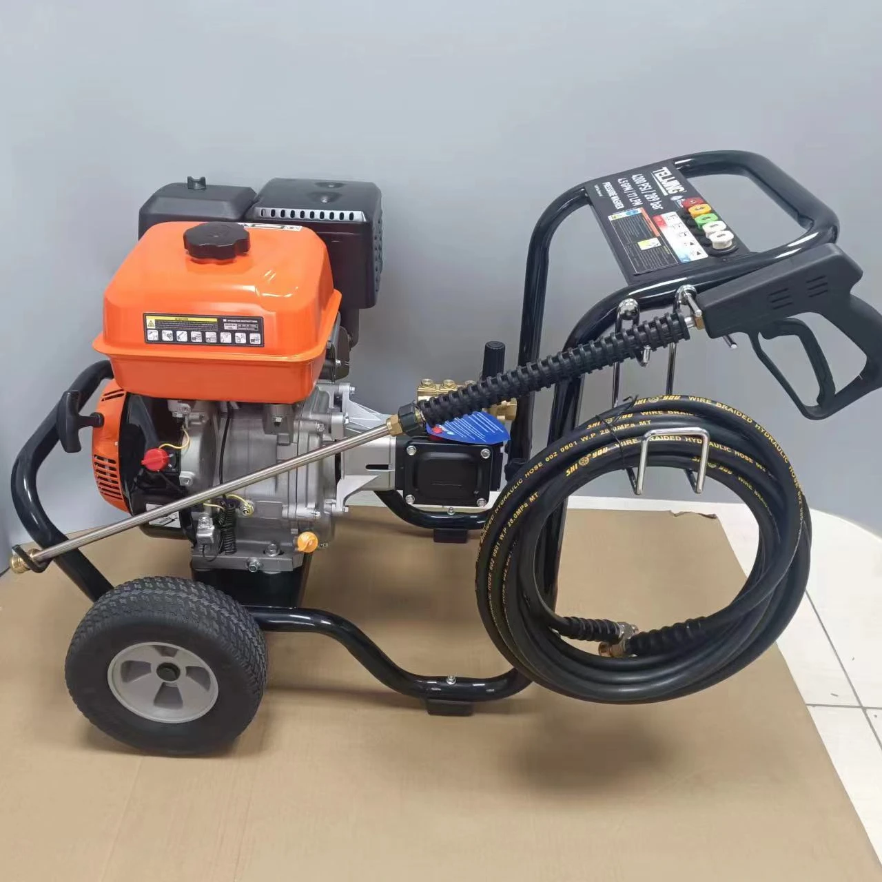 Oem Factory Ar Pressure Pump Wash Machine Portable Car Washing Machine 3800psi/262bar Gasoline ...