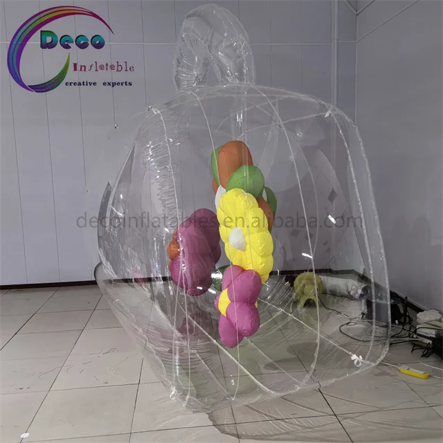 Custom 3 m Wide Transparent Pvc Inflatable Bag for Park Decoration ...