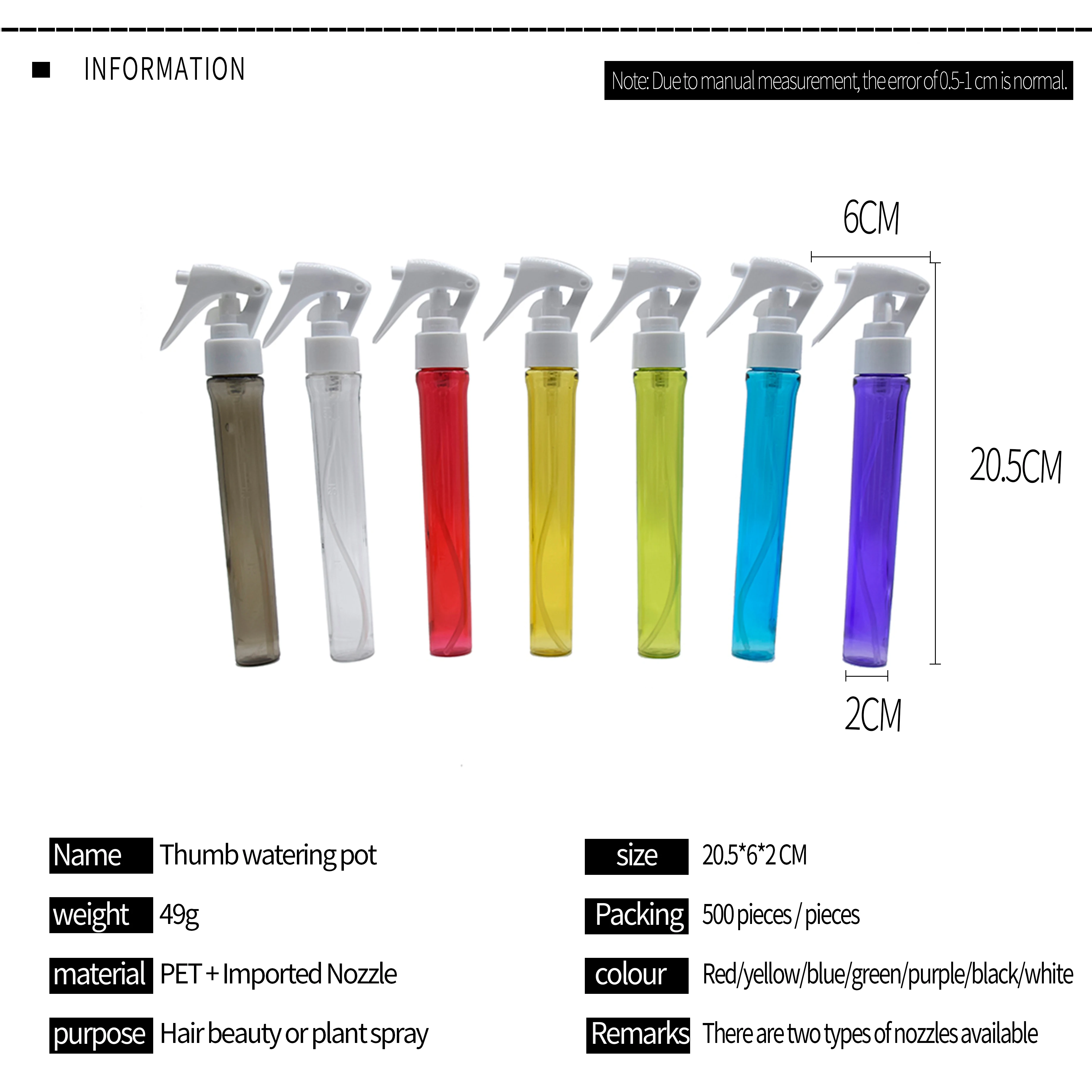 Portable Spray Bottle 30ml Pen Spray Mini Hairdressing Plastic Bottle ...