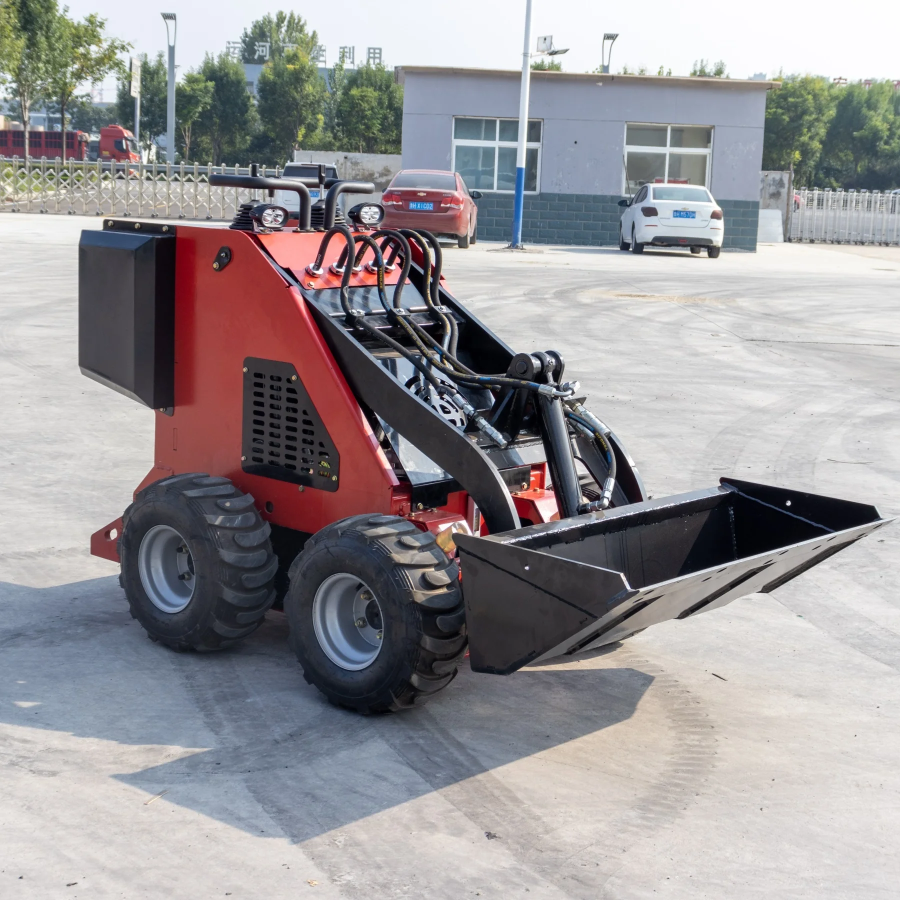 Wheel Tracked Skid Steer Loader Mini 500kg 1000kg Skid Steer Loaders ...