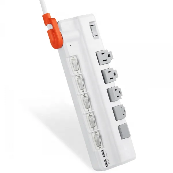 5 Outlets Rotating Us Power Strip With Usb - Buy Power Strip With Usb ...