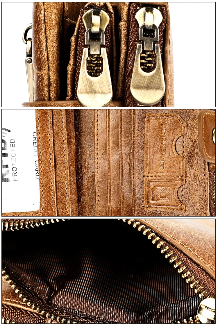 Genuine Leather Money Bag for Men Vintage Style Wallets for Men Man ...