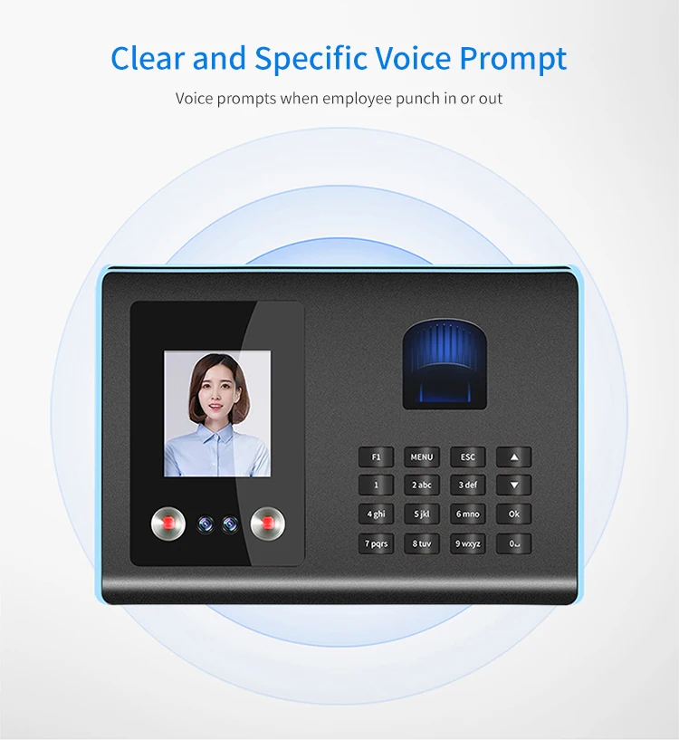 Factory Customized Fingerprint Face Recognition Biometric Time ...