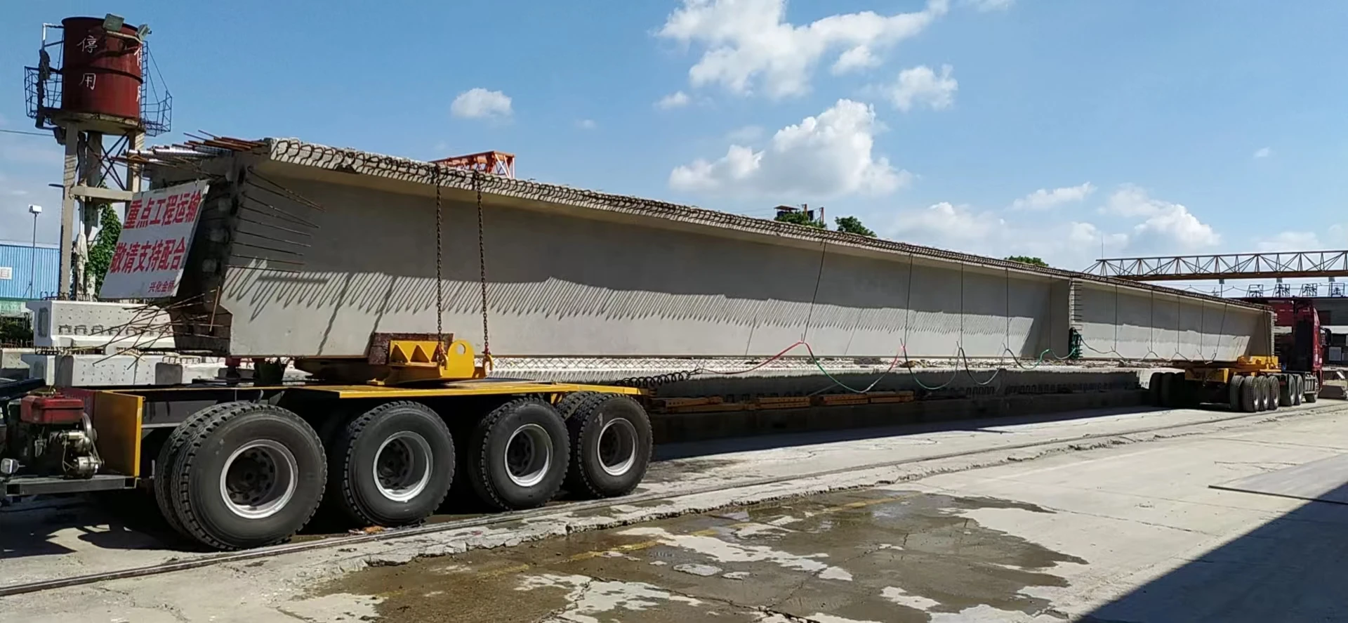 4 Axle 80 Ton Concrete Bridge Transporter Beam Transport Carrier Girder ...