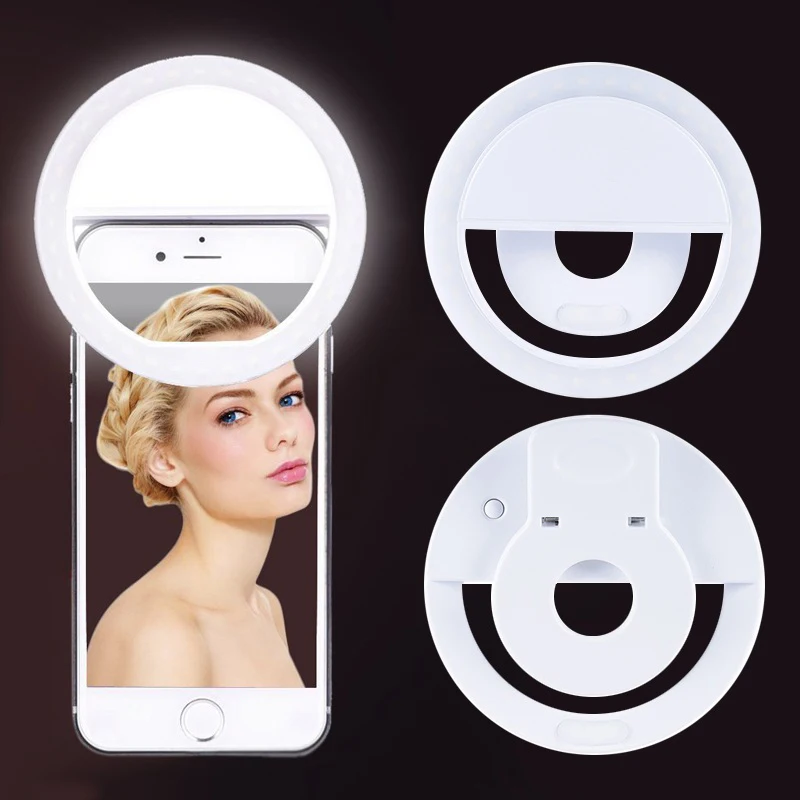 Mini Ring Light Fill Led Cheaper Chargeable Rings 3-level Brightness ...