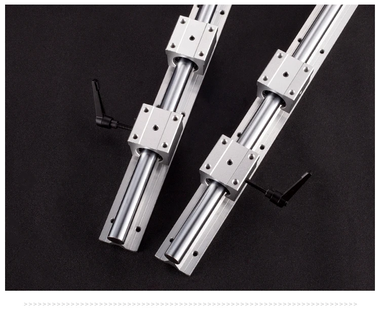 Aluminum Support Cylindrical Optical Axis Linear Guide Rail SBR10-30 Locking Slider for ...