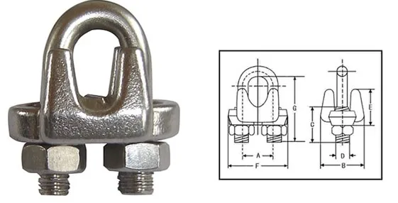 Wire Rope Clamps Drop Forged Clip Wholesale - Buy Wire Rope Clamps Drop ...