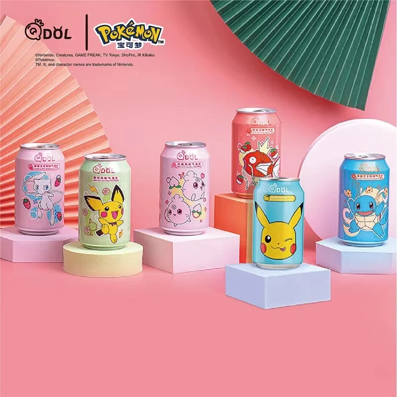 QDOL Lychee Flavor 330ml Sparkling Water Soft Drinks Wholesale Cans Drink