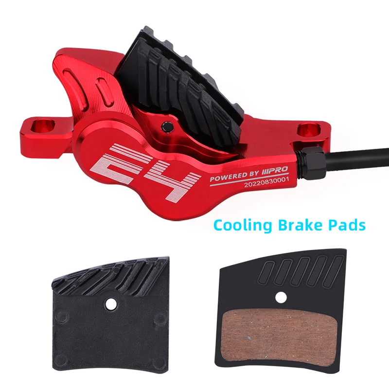 IIIPRO E4 CNC Mountain Bike Hydraulic Disc Brake - 4 Piston, 800/1550mm ...