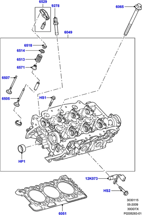 Lr013066 D2 D3 Lr3 Lr4 Cylinder Head Gasket For Land Rover Disciver ...
