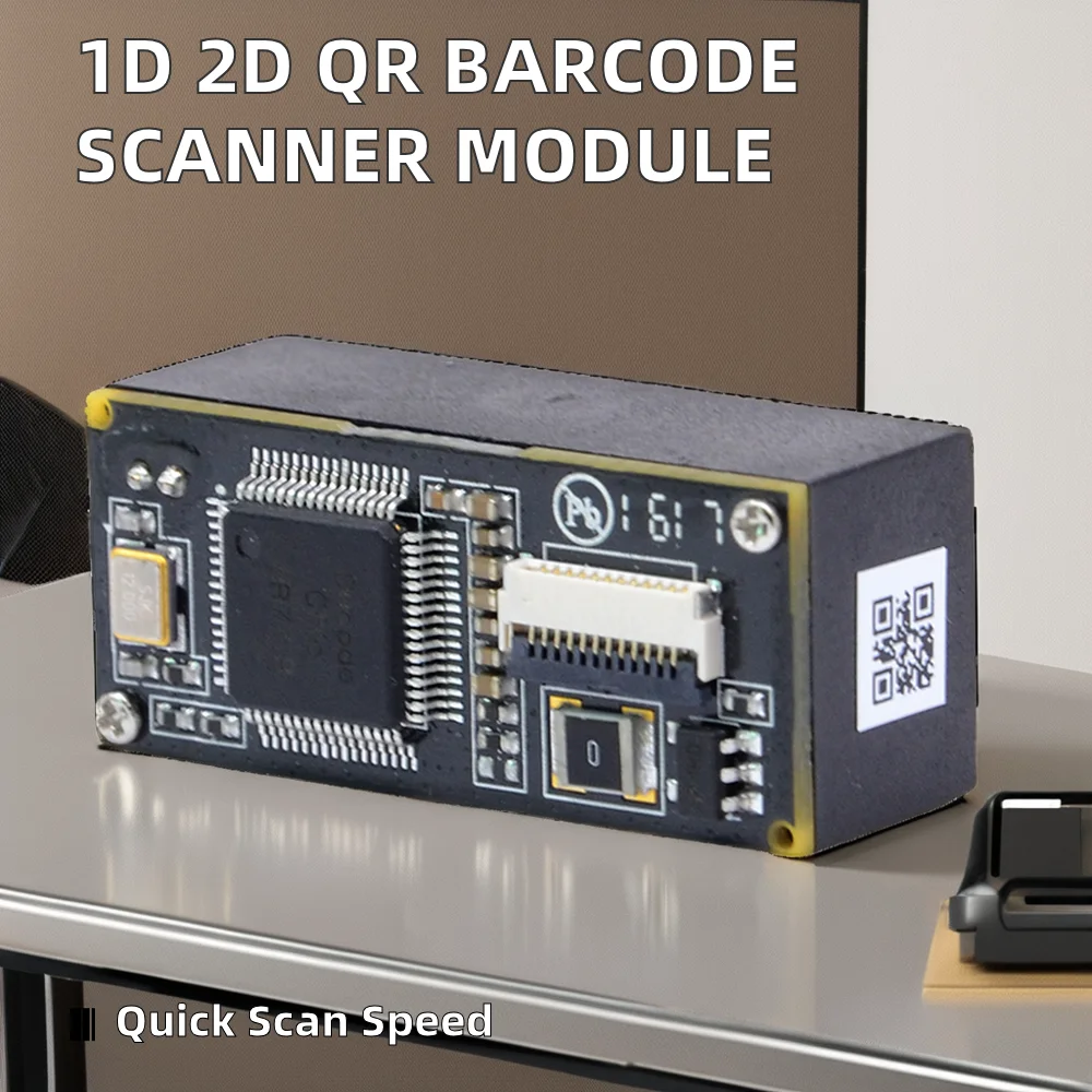 2D Barcode Scanner Module Laser LED CMOS Light Sources Compatible USB COM RS232 TTL Interfaces ...