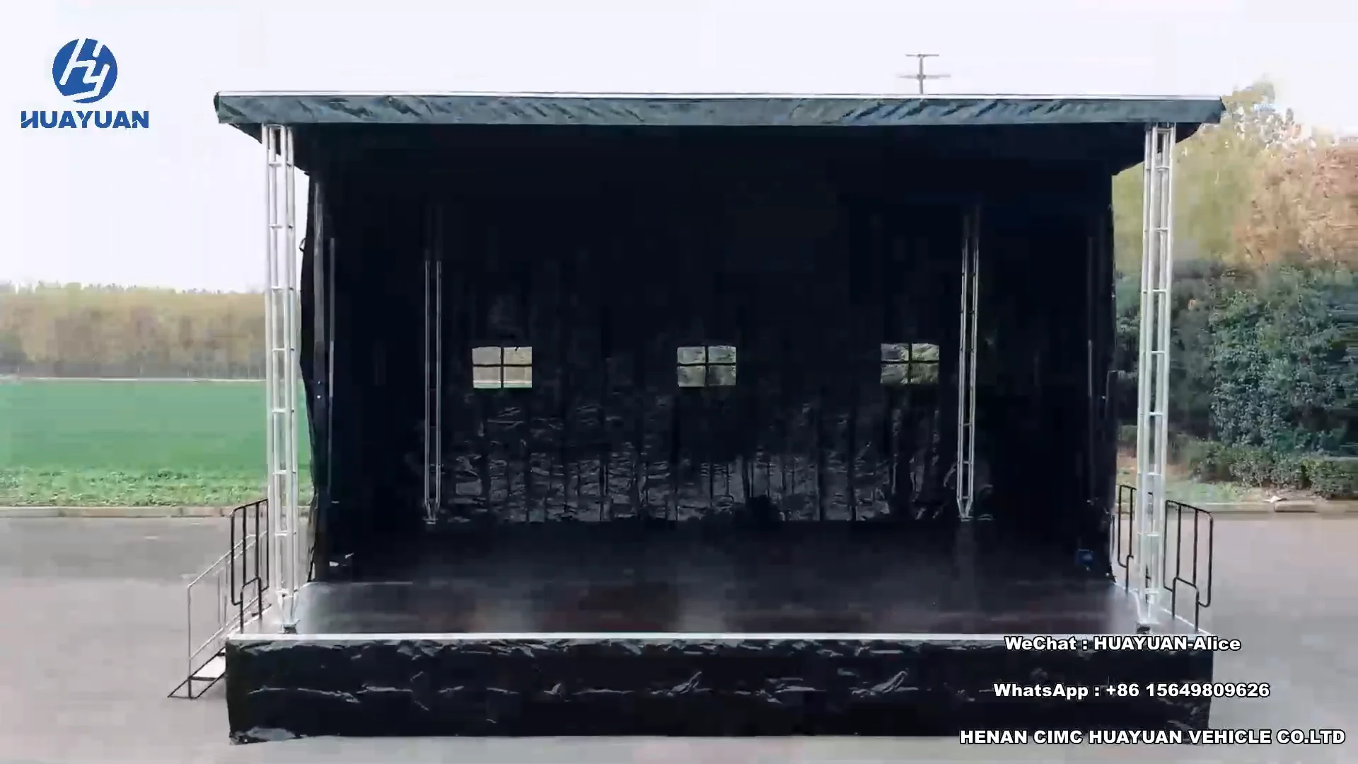 8 M Used Outdoor Events Portable Mobile Stage Trailer - Buy Mobile ...