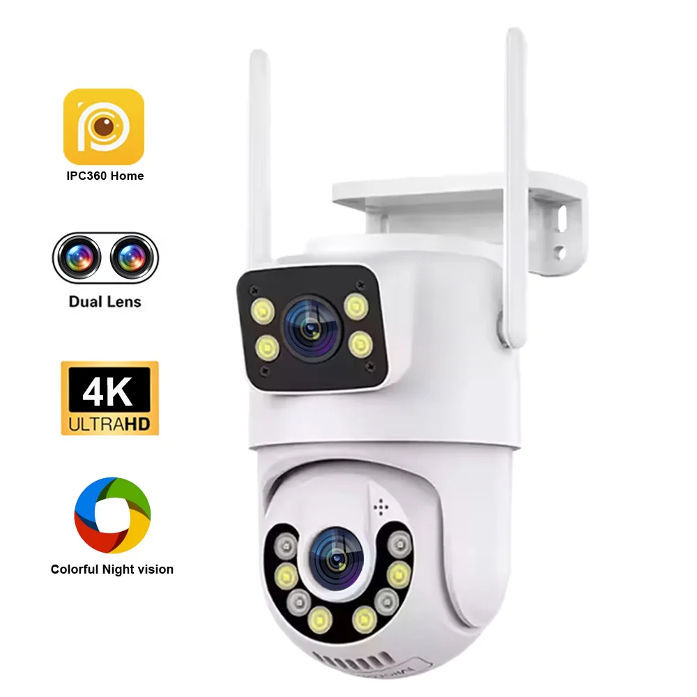 Ipc360 Home Camera 8mp Dual Lens Smart Wireless Camera Full Color Night ...