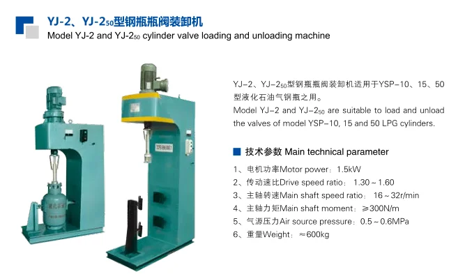 Valve Loading Unloading Mounting And Dismantling Machine For Old Lpg ...