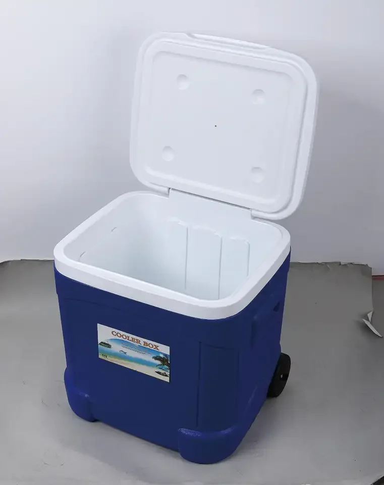 Plastic Beer Food Cooler Box with Trolley to Keep Item Cooling Capacity ...