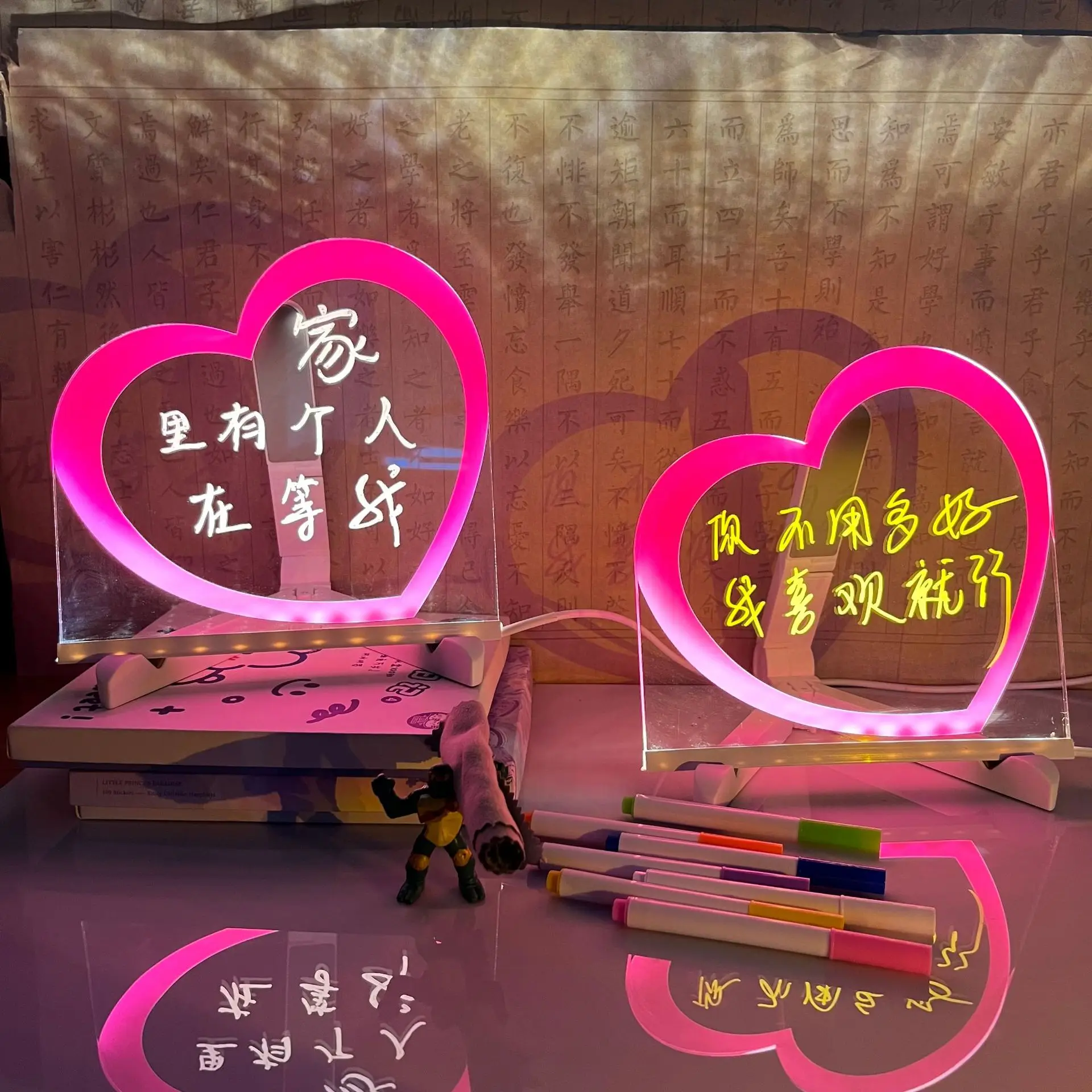 Ins Style Acrylic Led Writing Board With Lamp 3d Acrylic Handwriting ...