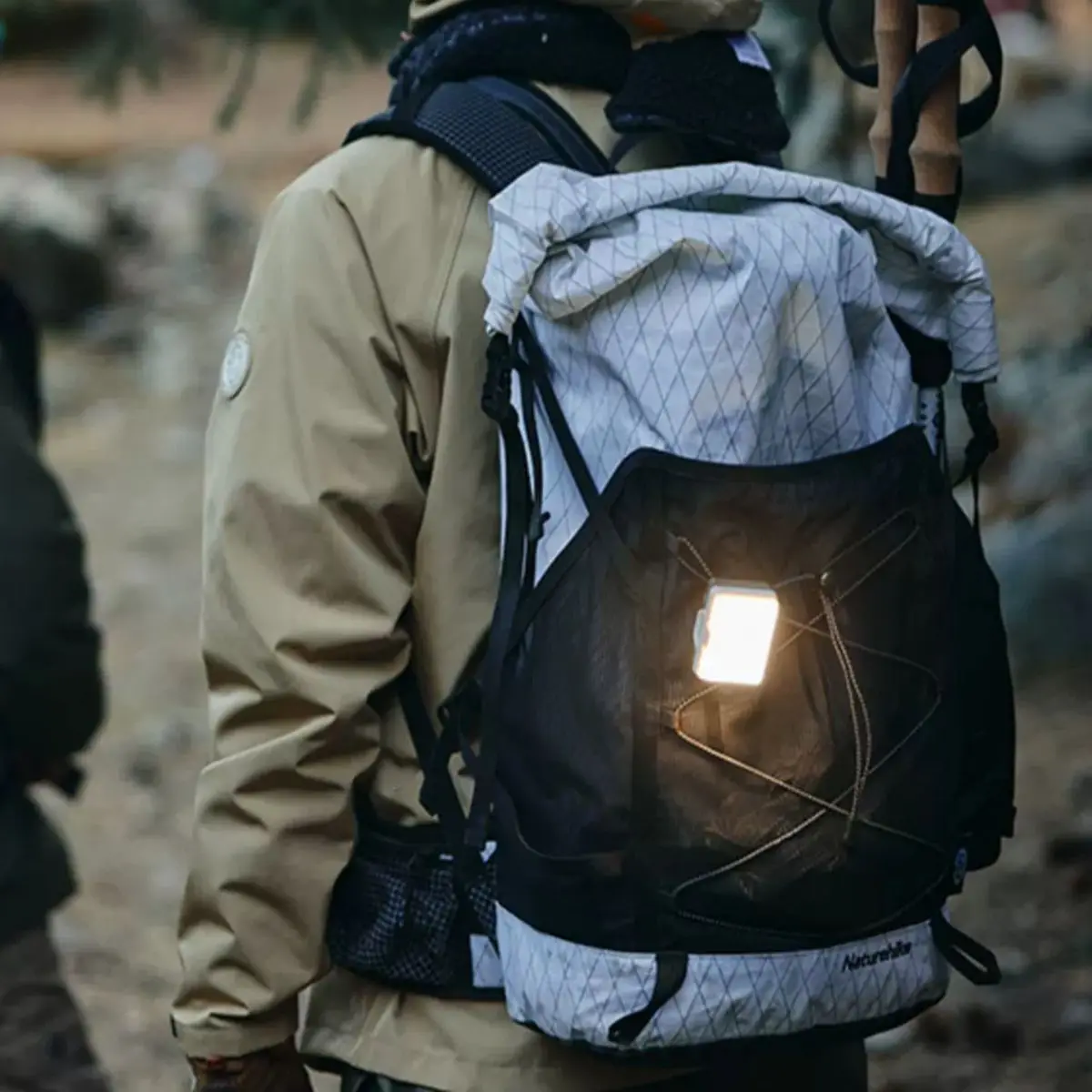 Mini Led Rechargeable or 3*AAA Dry Battery Operated Camping Light Lantern Lamp with Hanging Role ...